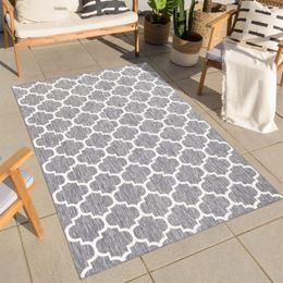 Outdoorteppich Carpet City, B:280cm H:5mm L:380cm, grau, Polypropylen, Teppiche, "Outdoor 462", L&auml;ufer, UV-best&auml;ndig, Flachgewebe, auch quadratisch,