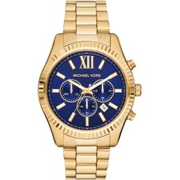 Michael Kors Herren Chronograph "LEXINGTON", gold, Armbanduhren, Quarzuhr, Armbanduhr, Herrenuhr, Stoppfunktion, Edelstahlarmband