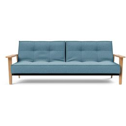 Schlafsofa, B:234cm H:79cm T:90cm, blau, INNOVATION LIVING , Webstoff &raquo;MIXED DANCE&laquo; (100% Polyester);Webstoff fein &raquo;FLASHTEX&laquo; (100% Polyester),