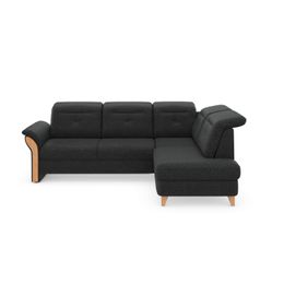 Ecksofa Home Affaire, B:269cm H:92cm T:200cm, grau, Luxus-Microfaser Euphora 100% Polyester, ;Easy Care: 98% Polyester, 2% Polyamid;Luxus-Microfaser