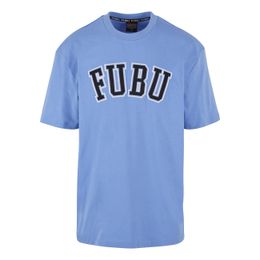 Fubu Damen T-Shirt "Fubu Herren FM242-007-1 Fubu College Tee"lightblau, Gr. M, bedruckt, 100% Baumwolle, Shirts