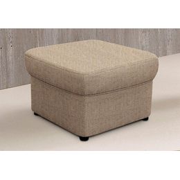 Hocker DOMO collection, B:57cm H:41cm T:57cm, braun, Luxus-Microfaser (100% Polyester);Struktur ( 90% Polyester, 10% Polyacryl);Microfaser PRIMABELLE