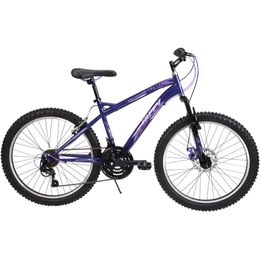 Huffy Jugendfahrrad, 41cm, 24 Zoll (60,96cm) hinten: 24 Zoll (60,96cm), lila, Fahrr&auml;der