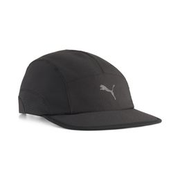 Puma Flex Cap "Race Day 5-Panel-Cap Erwachsene"schwarz, bedruckt, Obermaterial: 50% Elastomultiester, 50% Polyester; Futter Vorderteil: 100%