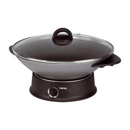 Tefal Elektrische Wokpfanne "WO 3000", H:17,5cm &Oslash;:36cm, schwarz, Elektropfannen, mit THERMOSPOT