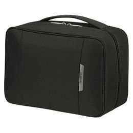 Samsonite Kulturbeutel "RESPARK Toilet Kit Weekender", schwarz, Polyester, unifarben, Taschen, Kosmetiktasche Reisekosmetiktasche Beauty-Bag mit