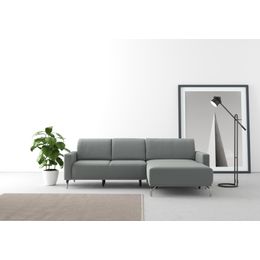 Sit & More Ecksofa SIT & MORE, B:251cm H:84cm T:163cm, grau, Wohnzimmer, Sofas, "Bailando L-Form", wahlweise mit Kopfteilverstellung und Vorziehsitz, motorisch