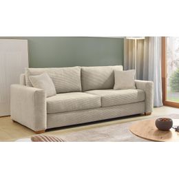 Jockenh&ouml;fer Schlafsofa, B:237cm T:104cm, grau, JOCKENH&Ouml;FER GRUPPE, Korpus: 100% Polyester;Kissen: 100% Polyester, Jugendzimmer, Sofas, "Micha",