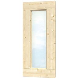 Skan Holz Fenster SKANHOLZ, B:40cm H:93cm, beige, Glas, Massivholz, Fenster, 40 x 93 cm