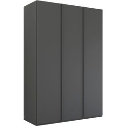 Dreht&uuml;renschrank Rauch, B:151cm H:223cm T:63cm, grau, Holzwerkstoff, Schr&auml;nke, "Kleiderschrank Schrank Garderobe W&auml;scheschrank SKAT MERIDIAN", mit