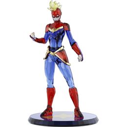 Swarovski Comicfigur "Dekofigur Kristallfigur Sammelfigur Marvel Captain Marvel", B/H/T: 7,95cm x 13,6cm x 7,95cm, bunt, Metall, Swarovski Kristall,