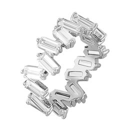 NOELANI Damen Fingerring "2036966/-67/-68", 54, Silber 925 (Sterlingsilber), 7mm, silber, Silber 925 (Sterlingsilber), Fingerringe, mit Zirkonia