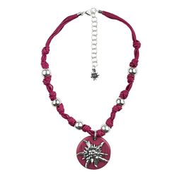 Allg&auml;u Rebell ALLG&Auml;U REBELL Damen Kette mit Anh&auml;nger "Maria", pink, Basic, PTFE-Kunststoff, Halsketten, rustikaler Charme