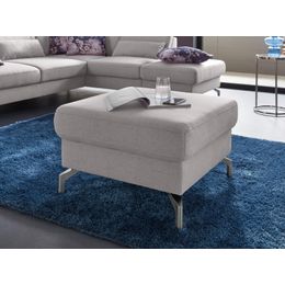 Sit & More Hocker SIT & MORE, B:72cm H:46cm T:72cm, grau, Wohnzimmer, Hocker, "Percy", Fu&szlig;h&ouml;he 15cm, wahlweise mit unterschiedlichen Fu&szlig;farben