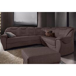 Sit & More Ecksofa SIT & MORE, B:265cm H:94cm T:215cm, braun, NaturLeder;Luxus-Microfaser;Luxus-Kunstleder;Primabelle-Microfaser, Wohnzimmer, Sofas, "Benson