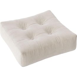 Pouf Karup Design, B:70cm H:22cm T:70cm, beige, Stoff, Poufs, "More Pouf"