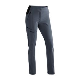 Maier Sports Damen Outdoorhose "Latit Slim Vario W", grau, Gr. 34, 88% Polyester (recycelt), 12% Elasthan, Hosen, Damen Wanderhose, lange