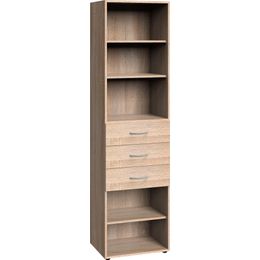 Standregal wimex, B:30cm H:185cm T:40cm, braun, Holzwerkstoff, Wohnzimmer, Regale, "Multiraumkonzept", planbar und erweiterbar