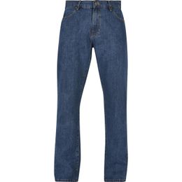 Urban Classics Herren Bequeme Jeans "Urban Classics Herren Organic Straight Leg Denim"midindigo washed, Gr. 30, unifarben, 50% Baumwolle, 50%