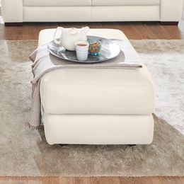 Hocker Calia italia, B:67cm H:44cm T:90cm, beige, Leder SORRENTO - 100% Leder;Leder BULL - 100% Leder, Wohnzimmer, Hocker, "Gaia, hochwertiger, edler