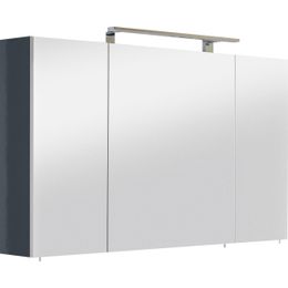 Spiegelschrank Optifit, B:120cm H:68cm T:17,6cm, grau, Badezimmer, Schr&auml;nke, "Mino", Breite 120 cm