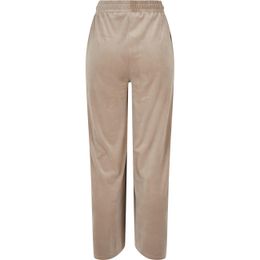 Urban Classics Damen Stoffhose "Urban Classics Damen", beige, Gr. S, unifarben, 93% Polyester, 7% Elasthan, Hosen