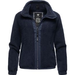 Ragwear Damen Sweatjacke "Nordicka", blau, Gr. XXXL, Fleece, Obermaterial: 100% Polyester; Innenfutter: 100% Polyester, Sweatjacken, Sportliche