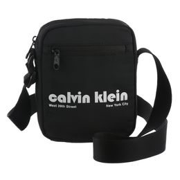 Damen Umh&auml;ngetasche "CKJ GRAPHIC CK REPORTER", Calvin Klein Jeans, schwarz, Polyester, unifarben, Taschen, Herren Schultertasche, Body Bag mit