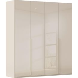 Dreht&uuml;renschrank Rauch, B:201cm H:223cm T:60cmbeige, glas beige (champagner), griffe champagner, Holzwerkstoff, Schr&auml;nke, "Kleiderschrank Schrank