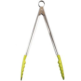 Cuisipro Kochzange, L: 31cm, gr&uuml;n, K&uuml;chenzangen, Edelstahl/Silikon, mit Verschlussfunktion