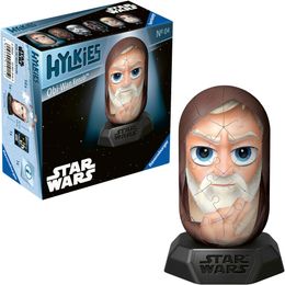 Ravensburger Kinder 3D-Puzzle "Star Wars Hylkies Sammelfigur 04 Obi-Wan Kenobi", bunt, Kunststoff, B:8cm H:12cm, Puzzles, Made in Europe