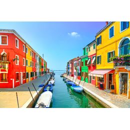 papermoon Fototapete "ALTSTADT-PORTOFINO VENEDIG ROM ITALIEN", B/L: 4m x 2,6m, Bahnen: 8 Stk., bunt, Schlafzimmer, Tapeten