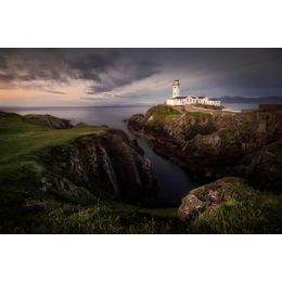 papermoon Fototapete "Photo-Art YOLANDA ROMERO ANGUEIRA, FANAD LEUCHTTURM", B/L: 3,5m x 2,6m, Bahnen: 7 Stk., bunt, Schlafzimmer, Tapeten