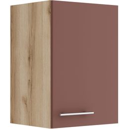 H&auml;ngeschrank Optifit, B:40cm H:57,6cm T:34,6cm, rot, Holzwerkstoff, K&uuml;che, Schr&auml;nke, "Bella", Breite 40 cm, 1 T&uuml;r, 1 Einlegeboden