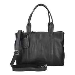 Burkely Damen Henkeltasche "Burkely Taschen Glattleder", schwarz, Glattleder, Taschen