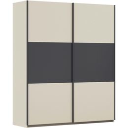 Schwebet&uuml;renschrank Rauch, B:175cm H:210cm T:59cm, beige, Holzwerkstoff, Schr&auml;nke, "Kleiderschrank Schrank Garderobe Garderobenschrank W&auml;scheschrank