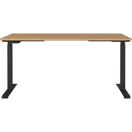 Schreibtisch Germania, B:160cm H:120cm T:80cm, schwarz, B&uuml;ro, Tische, "GW-Agenda elektrisch h&ouml;henverstellbar (72-120 cm)", mit Memory-Funktion &