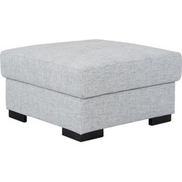 Stauraumhocker Home Affaire, B:80cm H:45cm T:80cm, grau, Struktur fein (100% Polyester);Struktur (100% Polyester);Samtstruktur (100% Polyester),