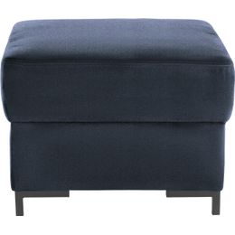 Hocker DOMO collection, B:62cm H:42cm T:62cm, blau, Wohnzimmer, Hocker, "Ledas", in vielen Farben erh&auml;ltlich