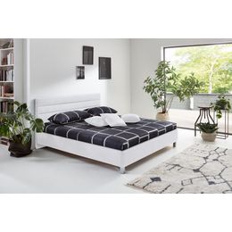 Polsterbett, B:190cm L:210cm, wei&szlig;, Westfalia Schlafkomfort, Bezug: Microvelours (100% Polyester);Bonnell-Federkern-Matratzenbezug: 100%