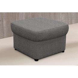 Hocker DOMO collection, B:57cm H:41cm T:57cm, grau, Luxus-Microfaser (100% Polyester);Struktur ( 90% Polyester, 10% Polyacryl);Microfaser PRIMABELLE