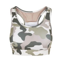 Urban Classics Damen Sport-BH "Urban Classics Damen Ladies Tech Mesh Bra", Gr. Mduskrose camo, 77% Polyester, 23% Elasthan, BHs