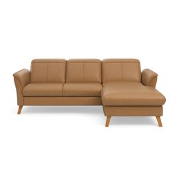 Sit & More Ecksofa SIT & MORE, B:245cm H:91cm T:178cm, braun, 100% Polyester, Wohnzimmer, Sofas, "Romero L-Form", wahlweise mit oder ohne Relax-Funktion,