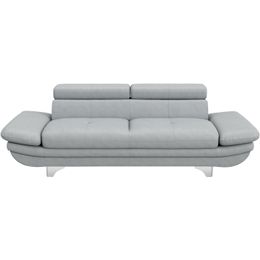 3-Sitzer COTTA, B:233cm H:75cm T:104cm, grau, Softlux-Kunstleder;Luxus-Kunstleder, Sofas, "Enterprise", Big-Sofa, mit Armteilverstellung &