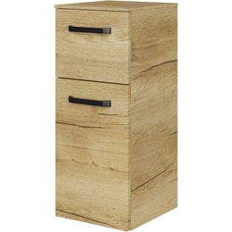 Unterschrank SAPHIR, B:30cm H:73cm T:33cm, braun, Badezimmer, Schr&auml;nke, "Serie 4010 Badschrank 30cm breit, 1 T&uuml;r, 1 Schublade, inkl. T&uuml;rd&auml;mpfer",