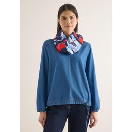 Cecil Damen Halstuchuniversal blau, gemustert, Stoff, 100% Modal, Modet&uuml;cher, aus Modal