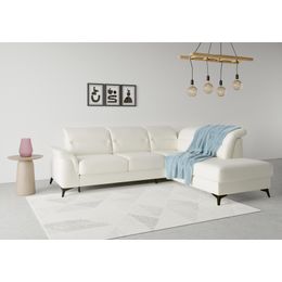 Sit & More Ecksofa SIT & MORE, B:251cm H:85cm T:220cm, beige, 98% Polyester, 2% Polyamid, Wohnzimmer, Sofas, "Sinatra L-Form", mit Ottomane, optional mit
