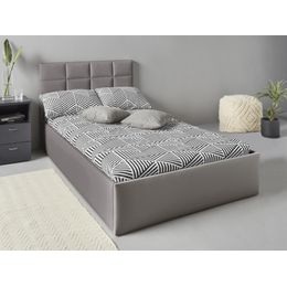 Polsterbett, B:128cm L:210cm, grau, Westfalia Schlafkomfort, Betten, inkl. Bettkasten bei Ausf&uuml;hrung mit Matratze, in 2 H&ouml;hen