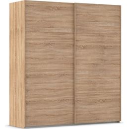 Schwebet&uuml;renschrank Rauch, B:201cm H:223cm T:68cm, braun, Holzwerkstoff, Schr&auml;nke, "Kleiderschrank Schrank Garderobe Schlafzimmerschrank EVELYN", in