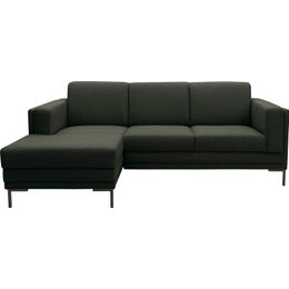 Ecksofa, B:214cm H:82cm T:146cm, gr&uuml;n, LOOKS by Wolfgang Joop, 100% Polyester, Wohnzimmer, Sofas, "LOOKS VII L-Form", klare Linien, edles Design